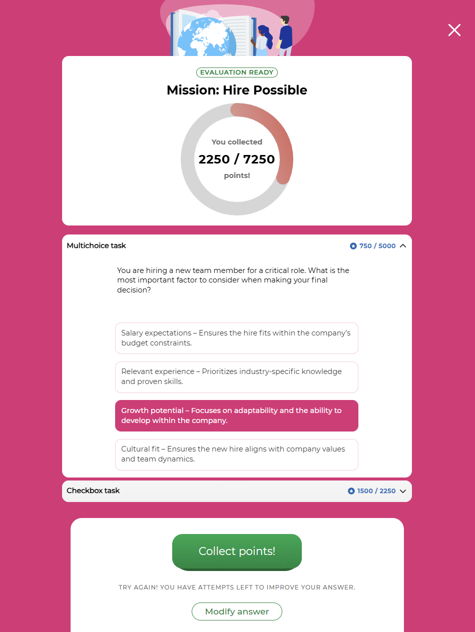 Allow players to improve answers — Seppo.io